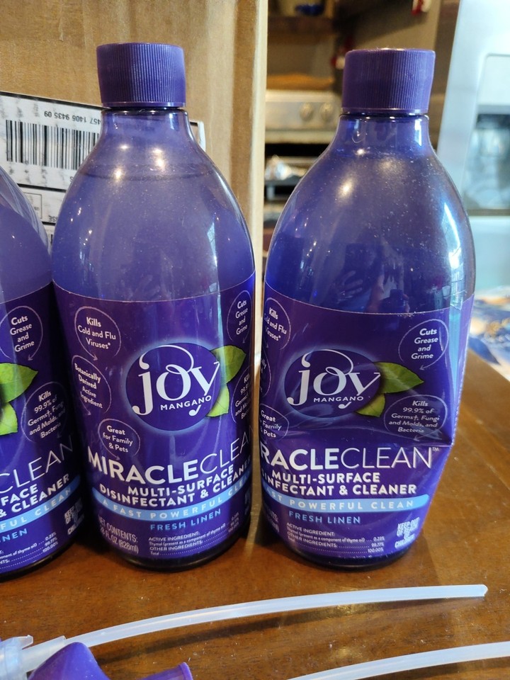 Joy Mangano MiracleClean Multi-Surface Disinfectant Cleaner Fresh Linen ...