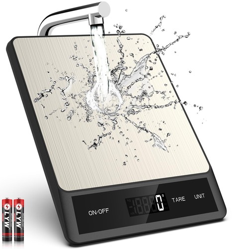 Food Scale, Digital Kitchen Scale with 6 Units Tare Function LCD ...