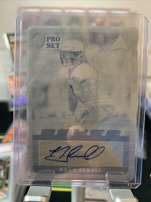 2021 Proset Power Noah Sewell 1/1 Printing Plate Autograph | eBay