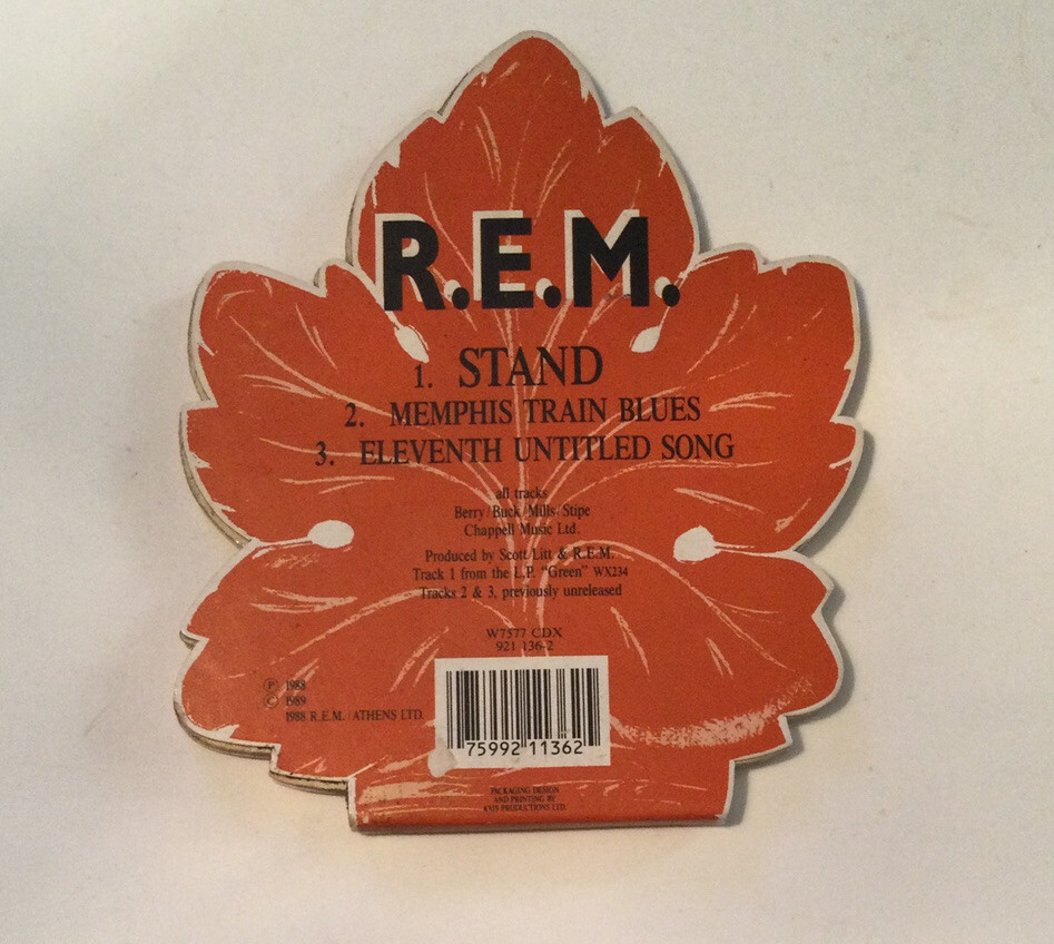 R.E.M.-Stand-UK 3” CD Single Leaf Version Die Cut | eBay