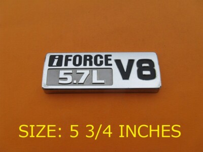 TOYOTA TUNDRA SEQUOIA IFORCE V8 5.7 L EMBLEM LOGO BADGE SYMBOL NAME ...