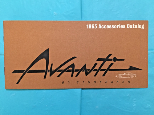 1963 AVANTI "ACCESSORIES CATALOG" Car Dealer Sales Brochure | eBay