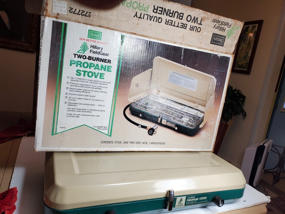 Sears 72772 hillary fieldgear two burner propane stove | eBay