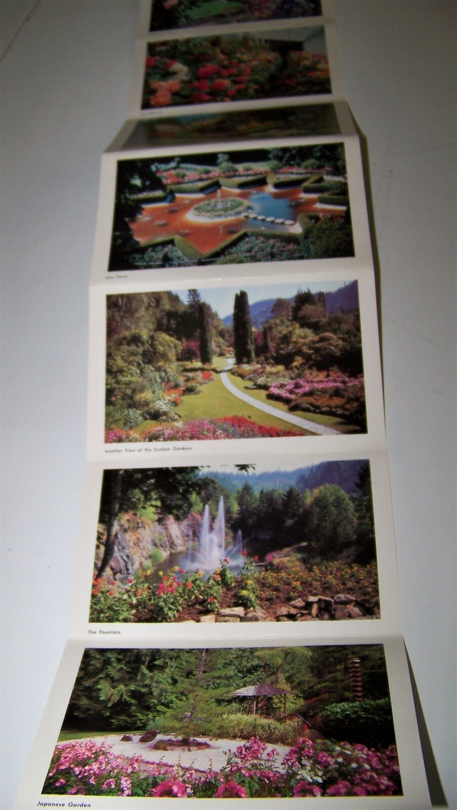 Vintage 16 Fold-out Postcards BUTCHART GARDENS, VICTORIA, CANADA | eBay