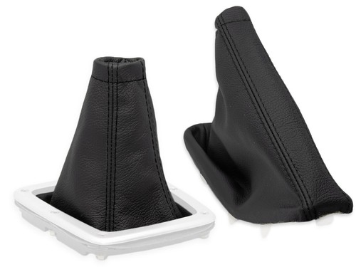 FOR SUBARU IMPREZA WRX STI 05-07 GEAR SHIFT + EBRAKE GAITER LEATHER ...