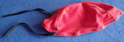 Mens Motorcycle Red Riding Cap Hat Domer 11" Across | eBay