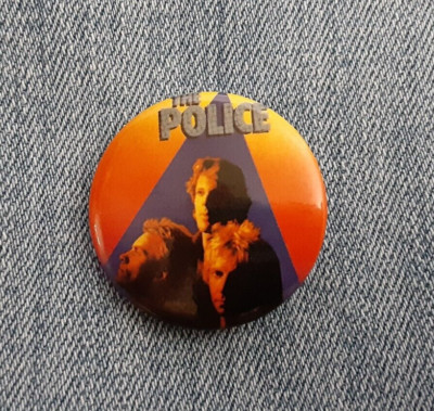 THE POLICE vintage pin badge pinback 1980 Zenyatta Mondatta STING ...