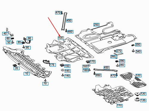 NEW MERCEDES-BENZ C W205 ENGINE COVER A2055201600 ORIGINAL | eBay