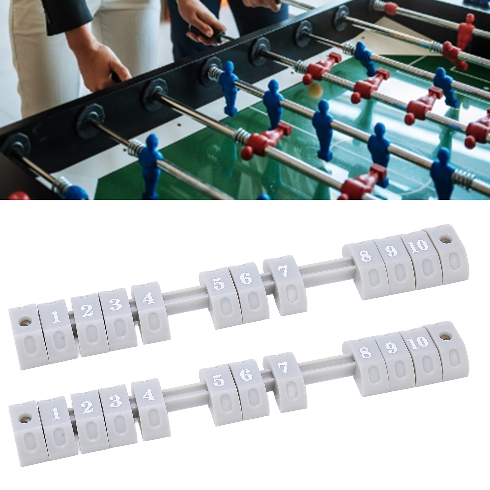 2pcs Table Football Score Counter 10 Numbers Foosball Scoring Units ...