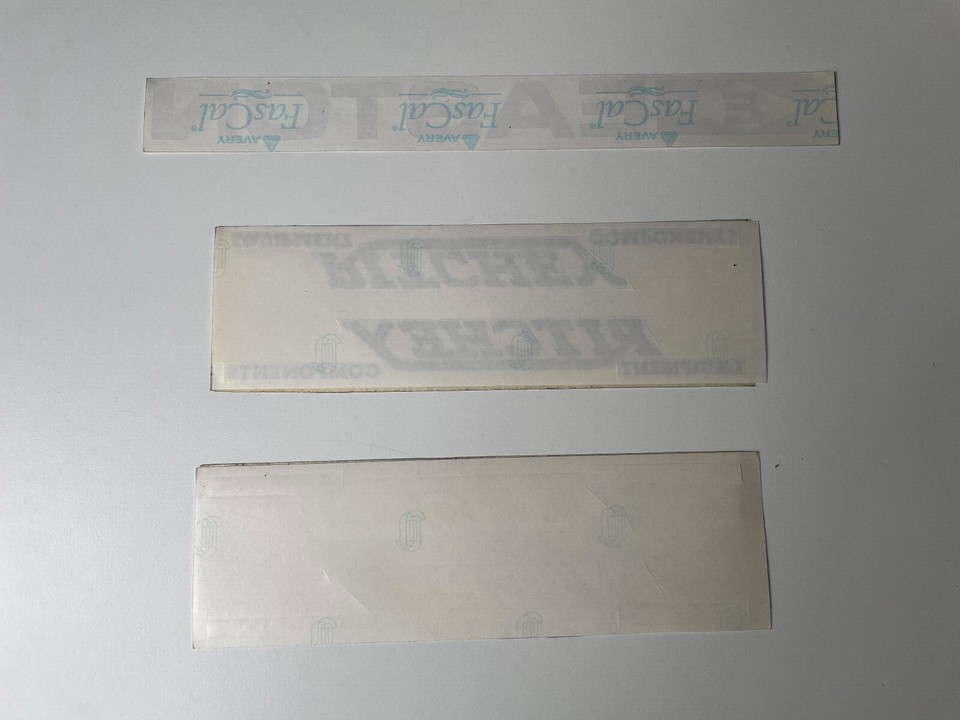 VINTAGE EASTON RITCHEY COMPONENTS STICKERS NOS DECALS - NO REPLICA | eBay