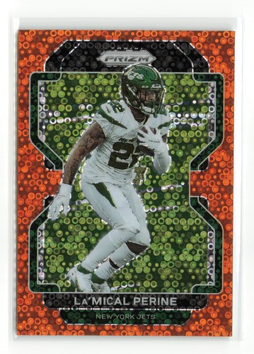 LAMICAL PERINE #88 2021 PANINI PRIZM JETS Orange Disco | eBay