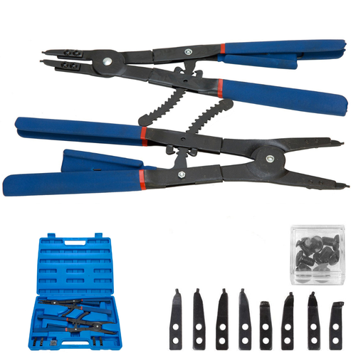 16" LARGE Circlip Snap Ring Pliers Set Heavy Duty Retaining Ring ...