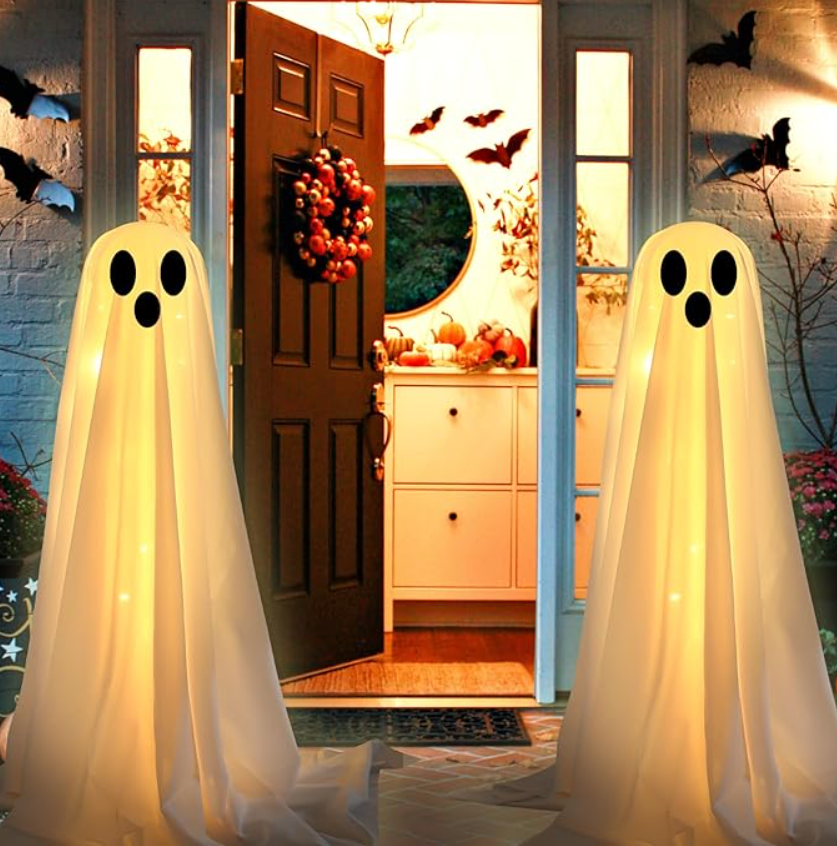 2PCS 65" LED Hanging Ghost high quality Halloween Outdoor Decor Scary ...