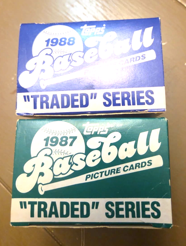 1987 and 1988 Topps traded complete sets | eBay