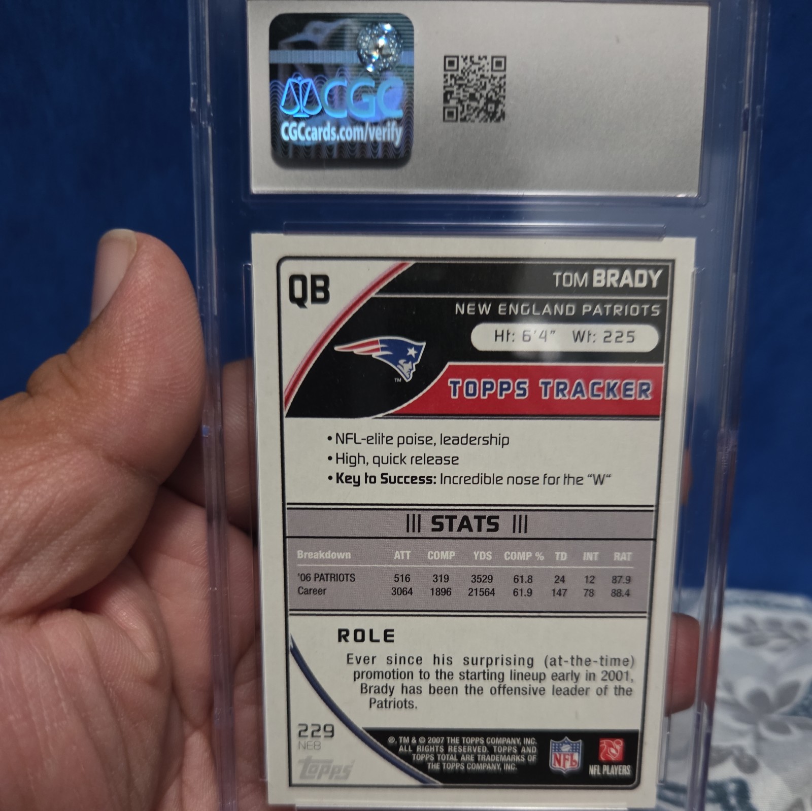 2007 Topps Total - Tom Brady #229 for sale online | eBay