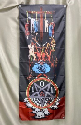 101 Skateboard Flag Natas Kaupus Marc McKee Devil Worship Banner 2x5ft ...