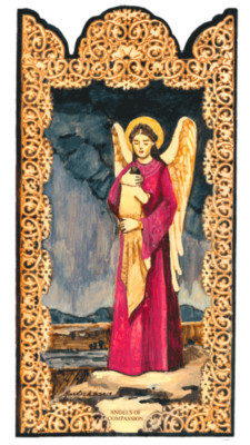 ANGEL COMPASSION WRAP CHILD OF GOD IN LOVE HANDCRAFTED WOOD POCKET ...