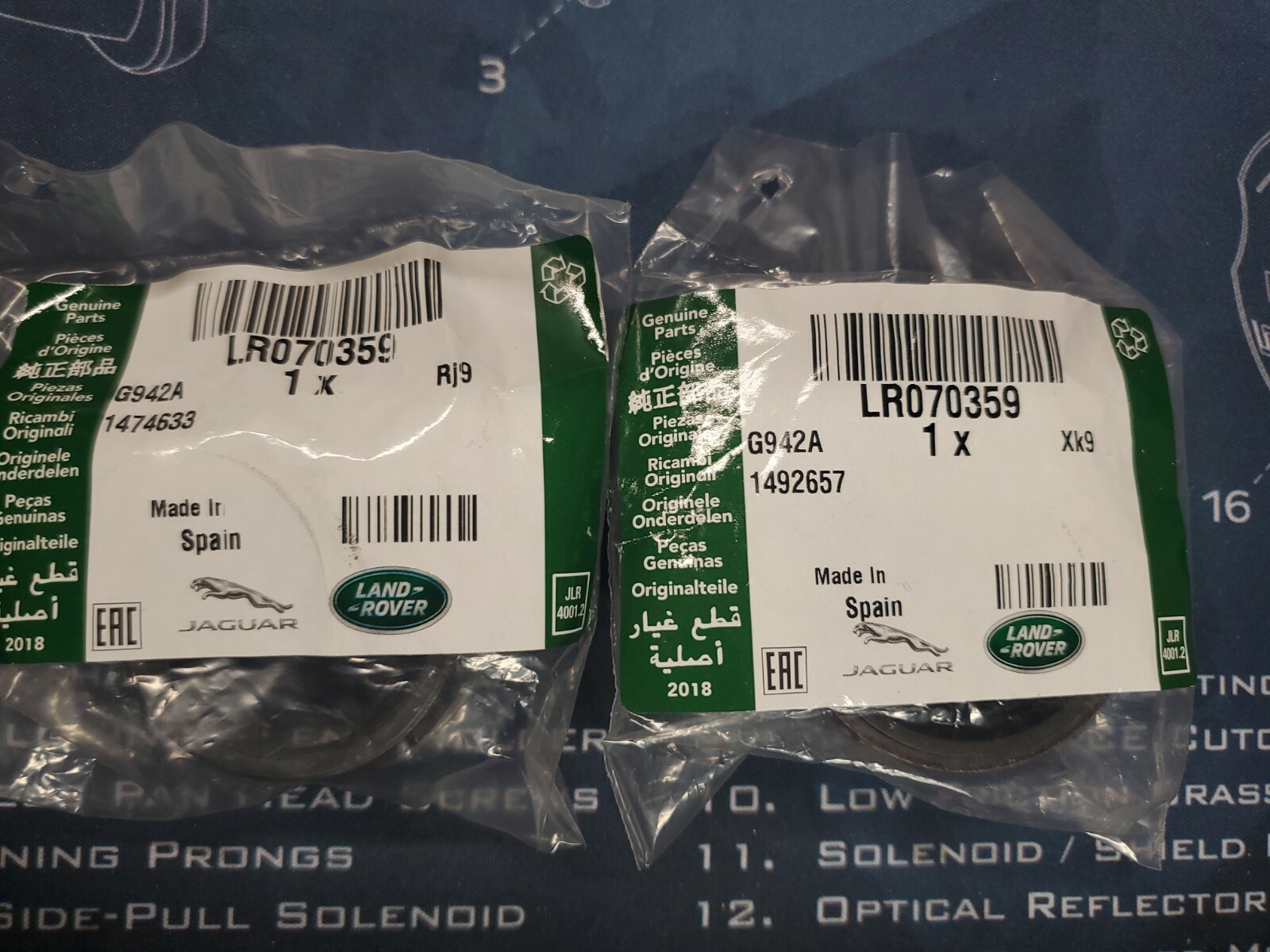 GENUINE LAND ROVER GASKET Solenoid Engine Variable 2.0L 16V PETROL ...