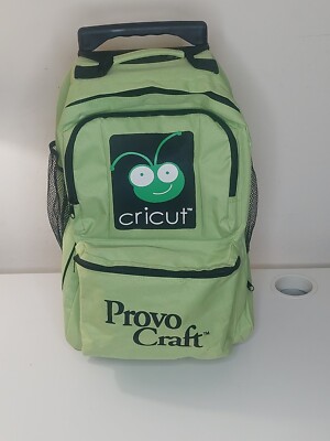 Cricut Provo Craft Rolling Backpack W/ Handle Carry Bag Green 3 ...