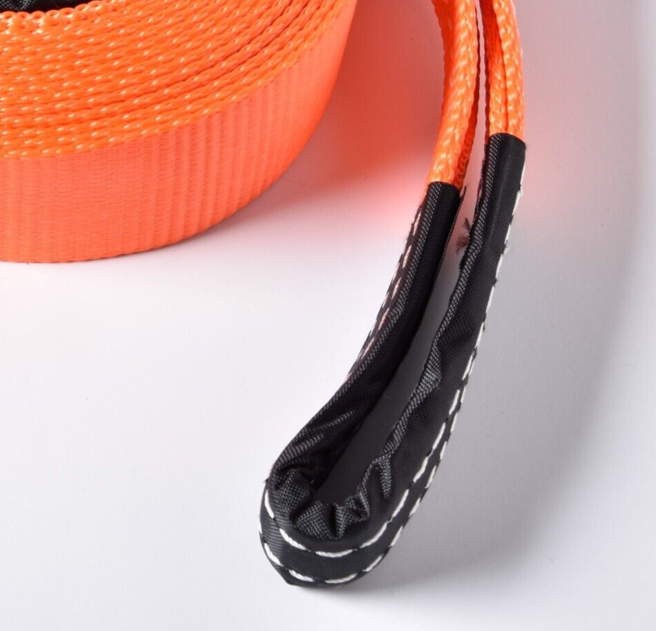 2" 14000lbs Tow Strap 20 ft winch sling 2in 20ft vehicle recovery 2x20 ...