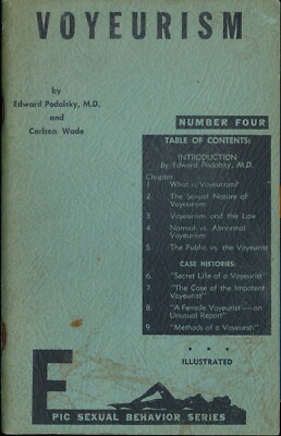 VOYEURISM ed podolsky CARLSON WADE 1961 epic vintage digest paperback ...
