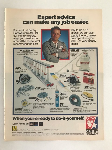 Sentry Hardware Vintage 1982 Print Ad | eBay