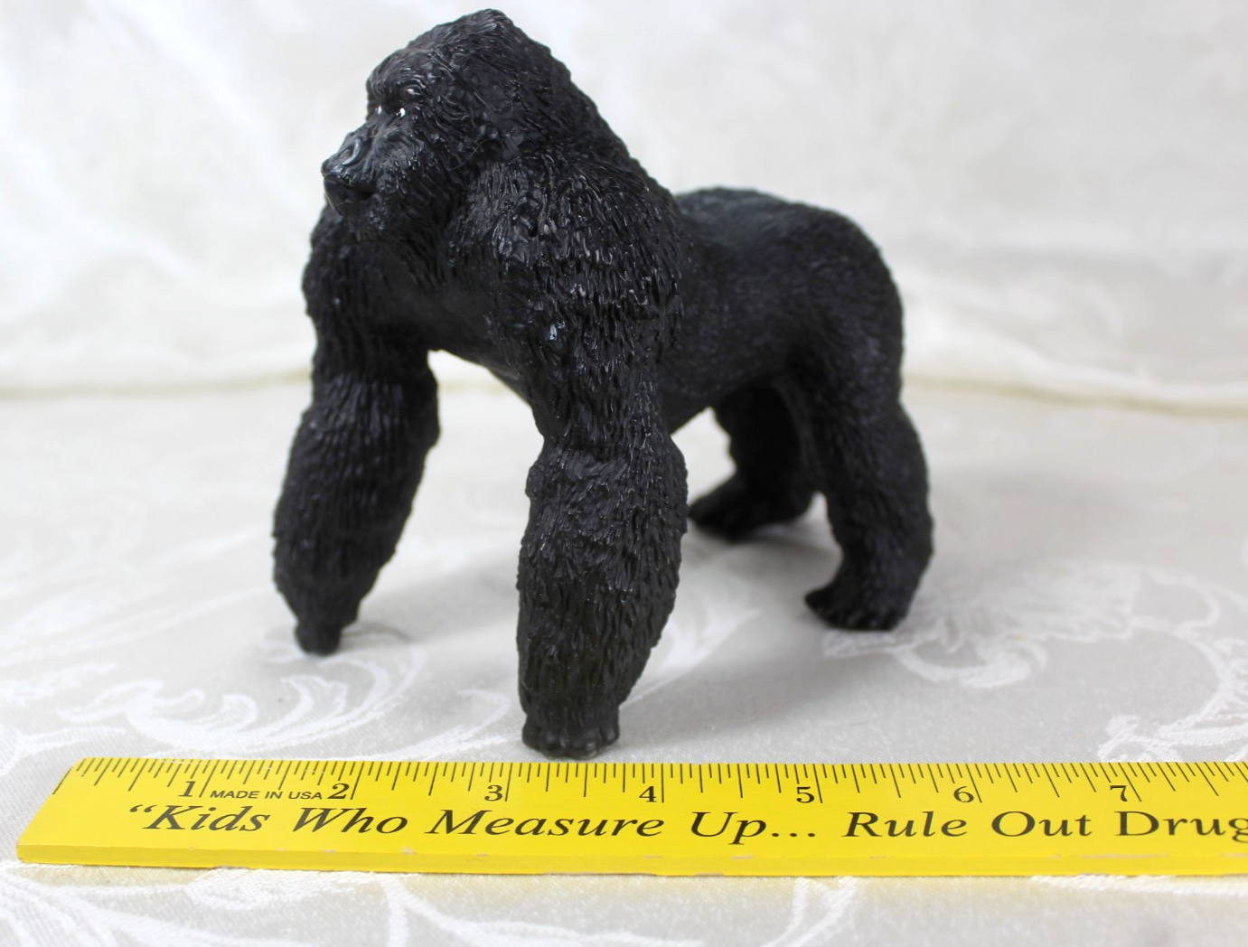 1990 Safari Ltd. GORILLA Figure Toy 6" Vanishing Wildlife Male Gorilla ...
