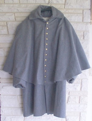 Confederate Cavalry Great Coat, Gray, Civil War, New | eBay
