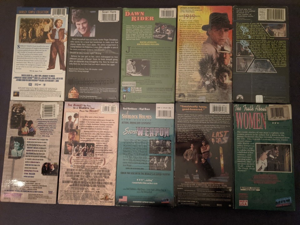 Lot Of 10 VHS Tapes Some Brand New All Sealed In Plastic | eBay