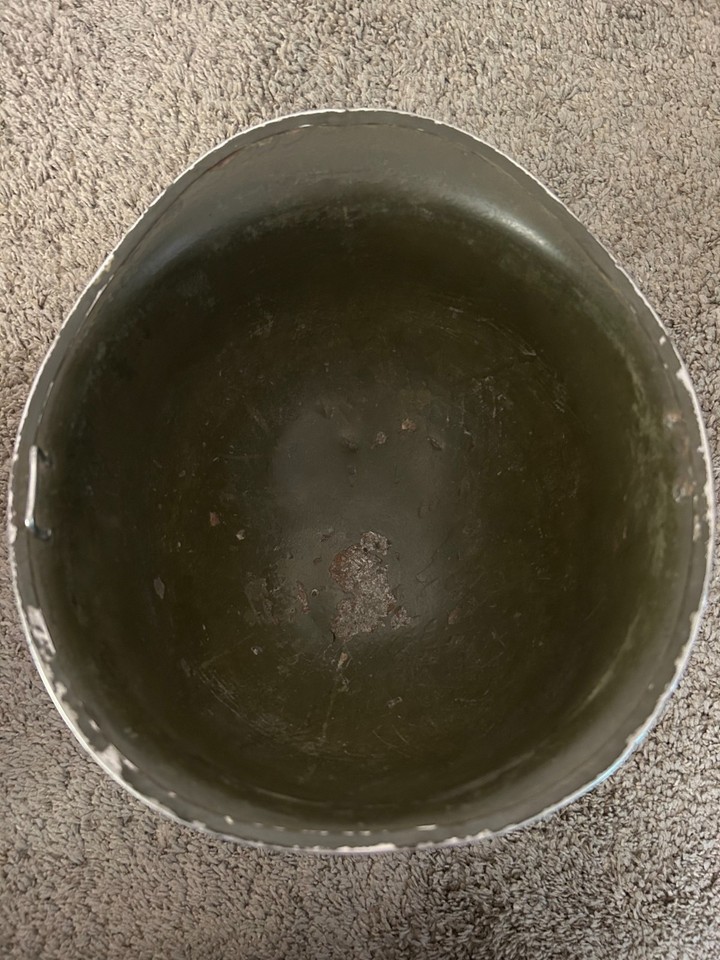 WWII US Front Seam Fixed Bale Steel Pot M1 Helmet | eBay