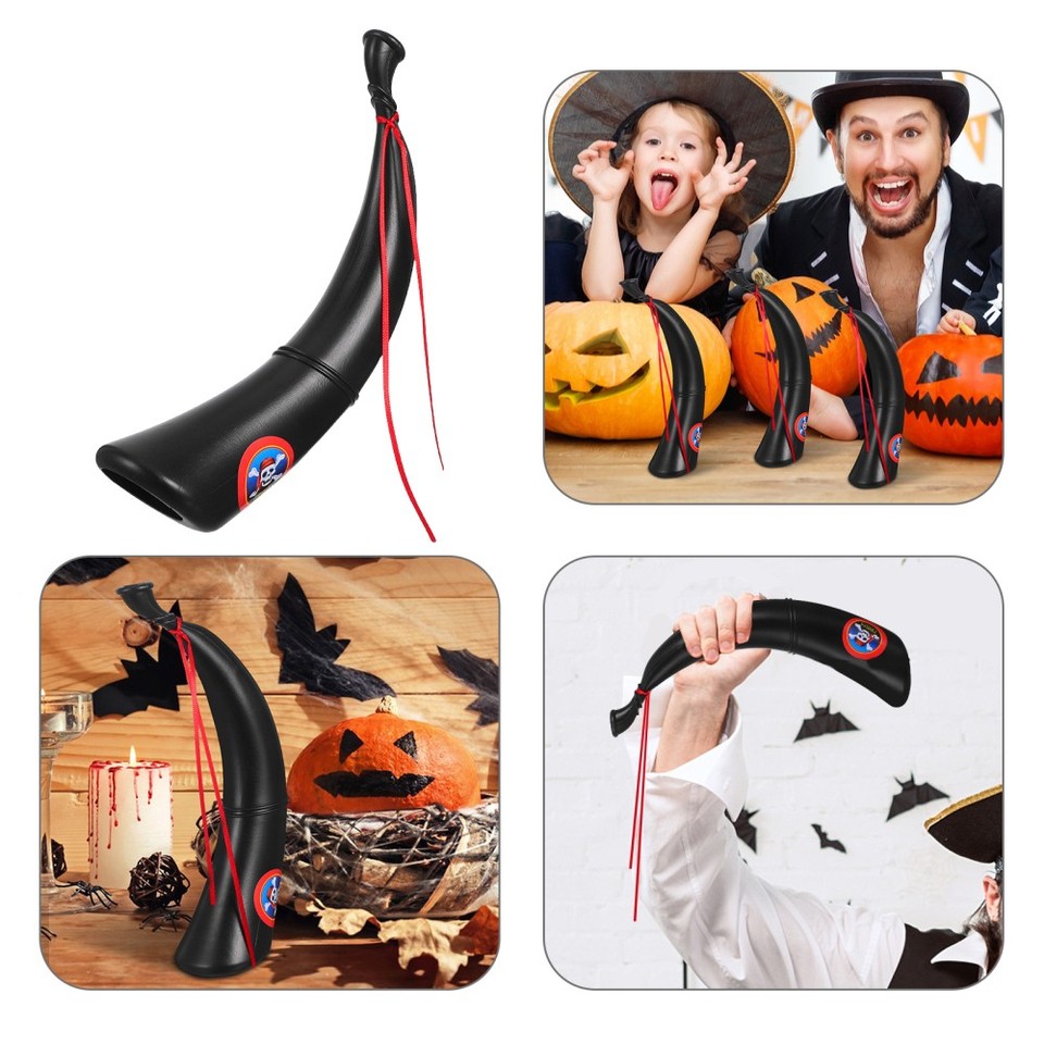 4pcs Funny Pirates Horn Halloween Horn Props House Role Playing Plastic ...