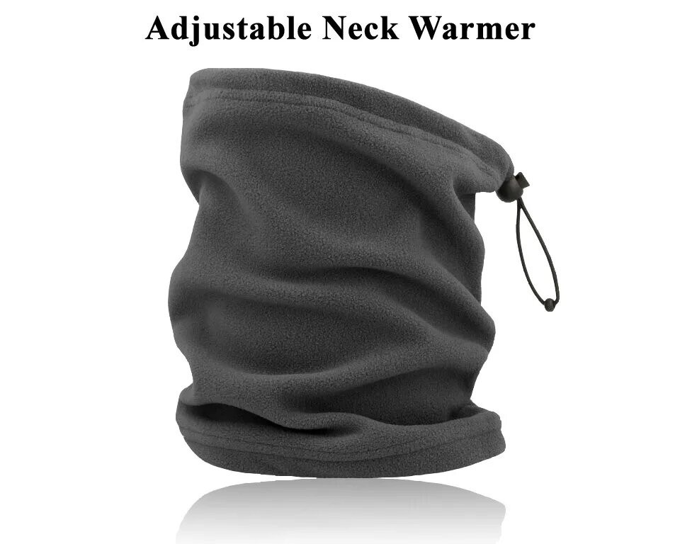 Neck Warmer Winter Snood Tube Thermal Fleece Motorbike Cycling Mask ...