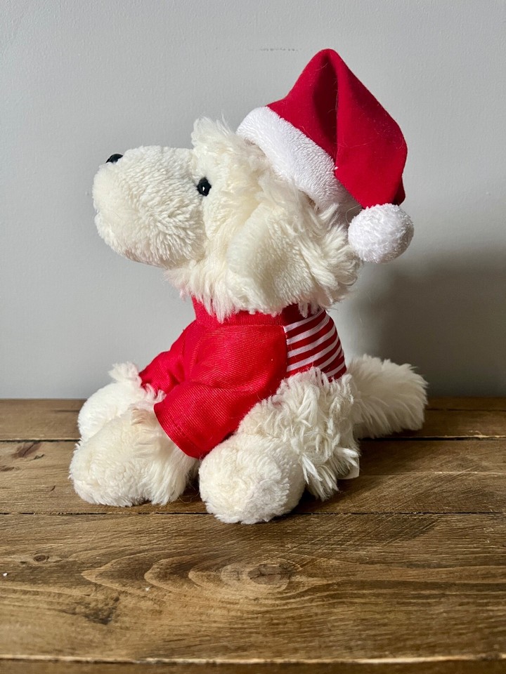 Disney Santa Buddies Puppy Paws Dog Plush Stuffed Animal Christmas+ ...