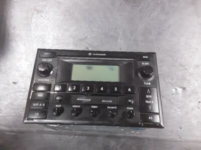 04 05 VOLKSWAGEN PASSAT RADIO AM-FM-CD-CASSETTE W/ MONSOON AUDIO SYSTEM ...