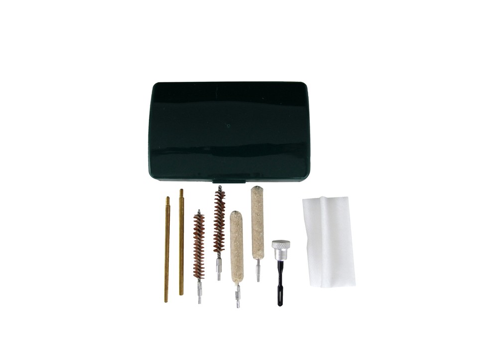.357 .38 9mm Pistol Hand Gun Cleaning Kit 8 Brushes Brass Rods Cleaner ...