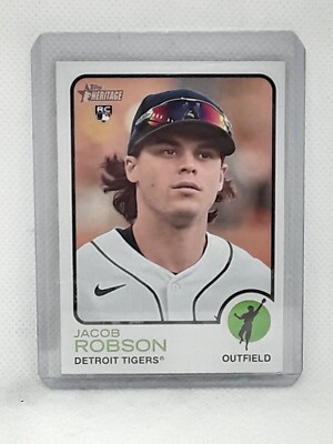Jacob Robson 2022 Topps Heritage High Number - #588 RC - Detroit Tigers ...