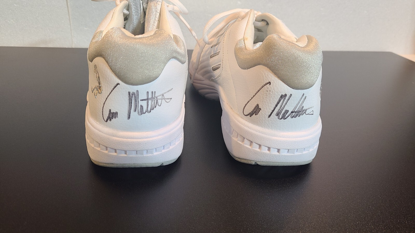 Men's SHAQ White Leather Basketball Shoes Size 10.5 u… - Gem