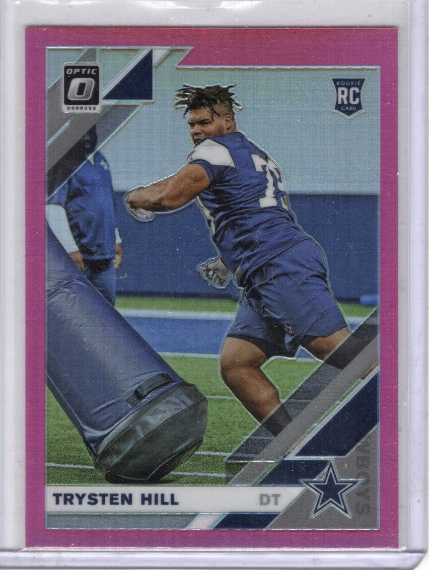 2019 Donruss Optic Pink Prizm RC #127 Trysten Hill Dallas Cowboys | eBay