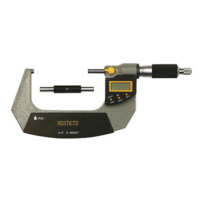 Asimeto 105-04-5 3-4" IP65 Digital Outside Micrometer w/Data Output ...