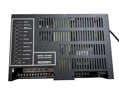 BOGEN TPU-100B AMPLIFIER |010-8001484 | eBay