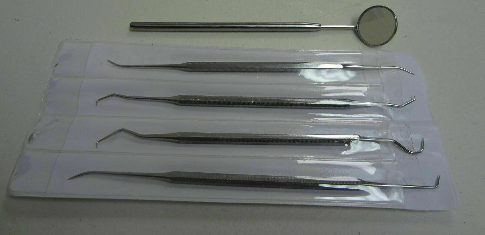 Professional Dental 5 Pcs Scalars Probe Pick Set, Mirror with Handle ...