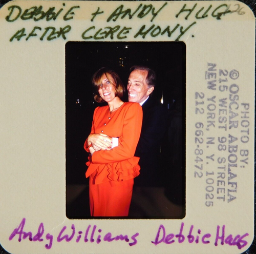 OA2-177 1980s Debbie Haas Andy Williams Hug Orig Oscar Abolafia 35mm ...