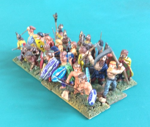 28mm Gaul/Briton/Celtic infantry - unit of 24 figures - painted and ...