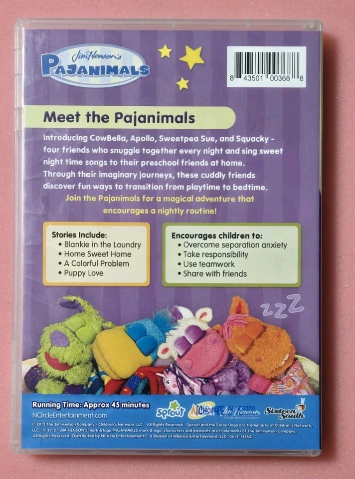JIM HENSON'S PAJANIMALS - MEET THE PAJANIMALS - DVD - 2012 | eBay