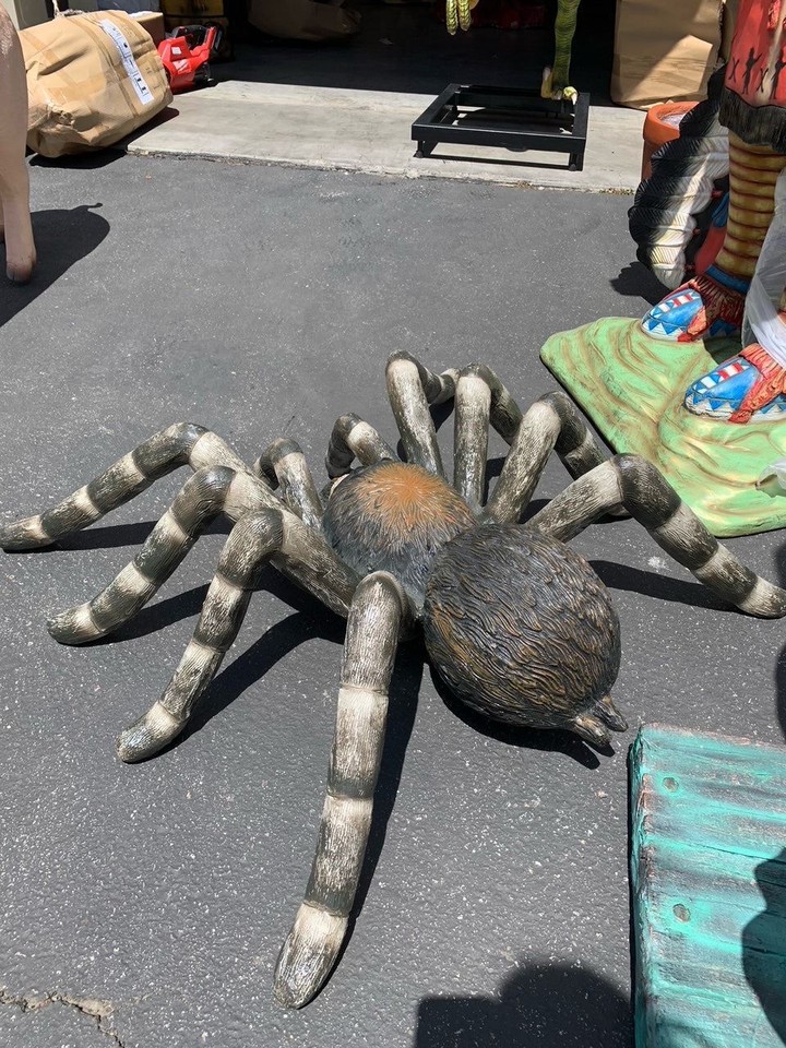 Striped Spider Tarantula Over Sized Resin Statue Insect Bug Theme ...