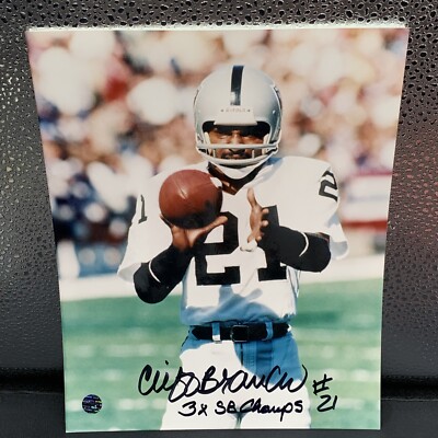 Cliff Branch Signed 8 x 10 Photo Oakland Raiders w/COA & Hologram | eBay