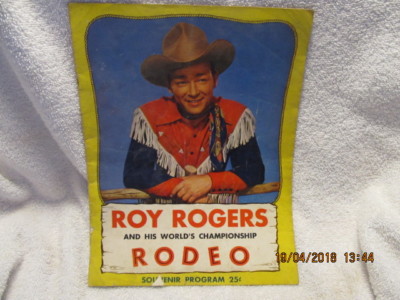 1948 Program Roy Rogers & His World's Championship Rodeo Great Vintage ...