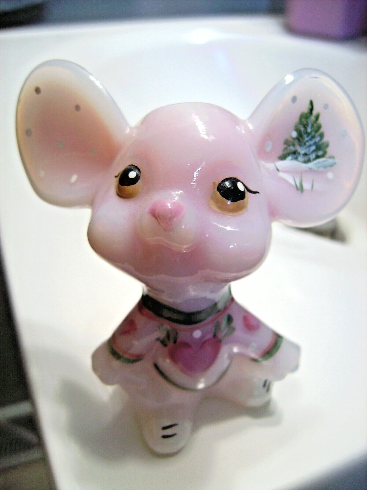 FENTON - C. RIGGS (HP) ROSALENE CHRISTMAS MOUSE **READ DETAILS** | eBay