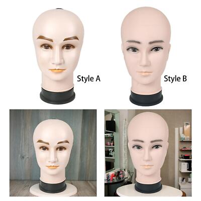 Male Bald Mannequin Head Manikin Head Training Head Model Hat Display ...