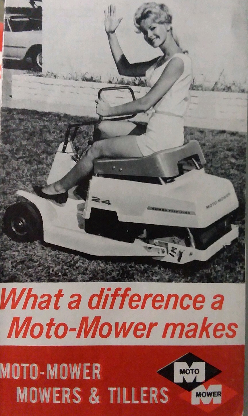 Moto-Mower Riding & Walk-Behind Lawn Garden Tractor Sale Brochure 1962 ...